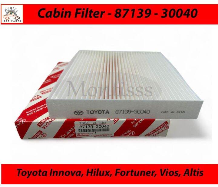 Cabin Filter for Toyota Innova / Hilux / Fortuner / Hiace / Vios ...