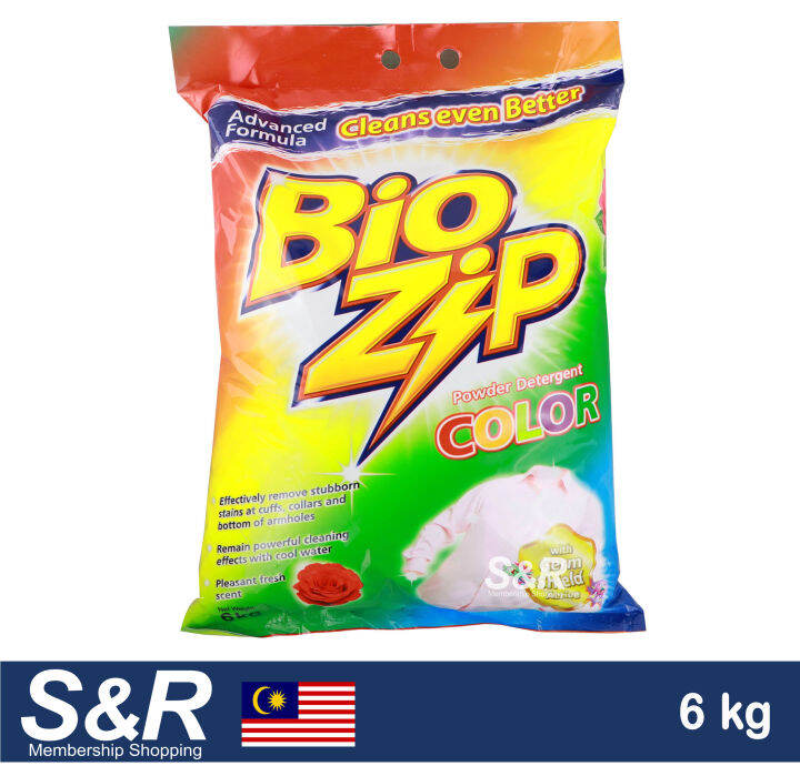 Bio Zip Detergent Powder Color 6kg | Lazada PH