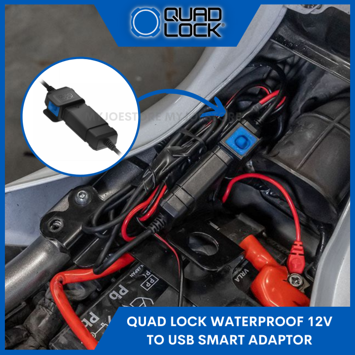 Quad Lock QuadLock Waterproof 12V To USB Smart Adaptor ADV X-ADV ADV150 ...