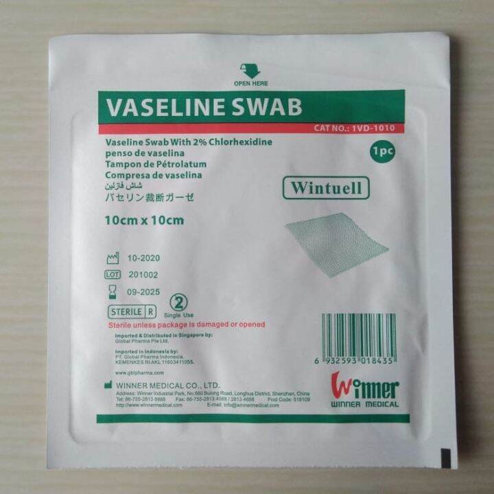 SOFRA TULLE mirip vaseline swab 2% chlorhexidine 10x10 cm | Lazada ...