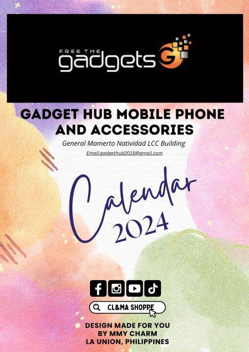 Personalized Customized 2024 A4 CALENDAR | Lazada PH