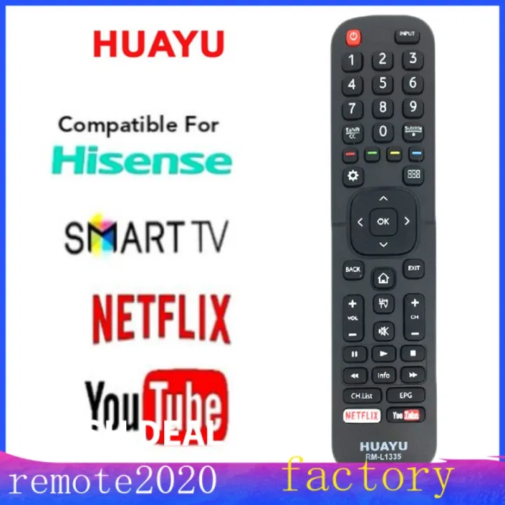Huayu RM-L1335 - Mando a distancia universal para Hisense LCD Smart TV ...