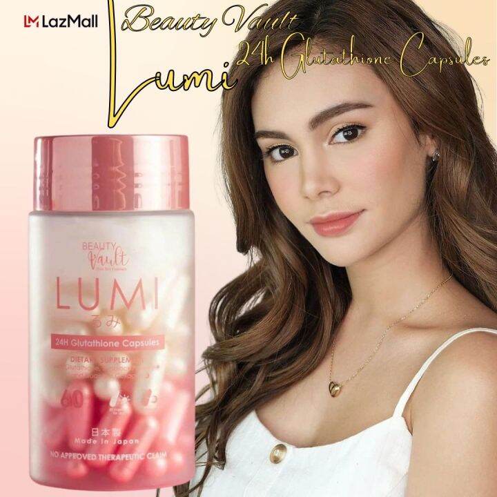 Beauty Vault Lumi 24H Glutathione Capsules Dietary Supplement With ...