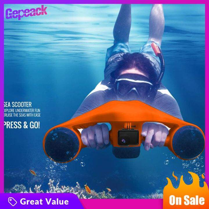 Gepeack Underwater Sea Scooter with Camera Mount Scuba Thruster for Sea ...