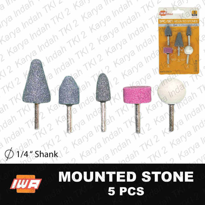 Mounted Stones IWA 6mm Mata Bor Batu Osco Poles Grinding Die Grinder ...