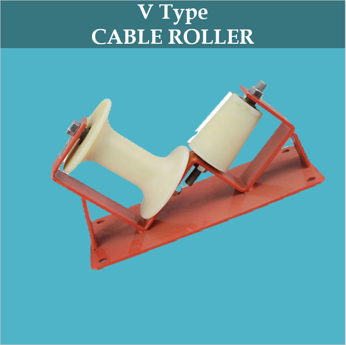 Mago Lifting Machinery III V Type Cable Roller Nylon Wheel Under Ground ...