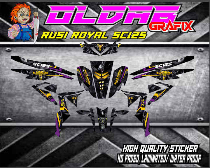 RUSI ROYAL SC125 STICKER DECALS, 031 | Lazada PH