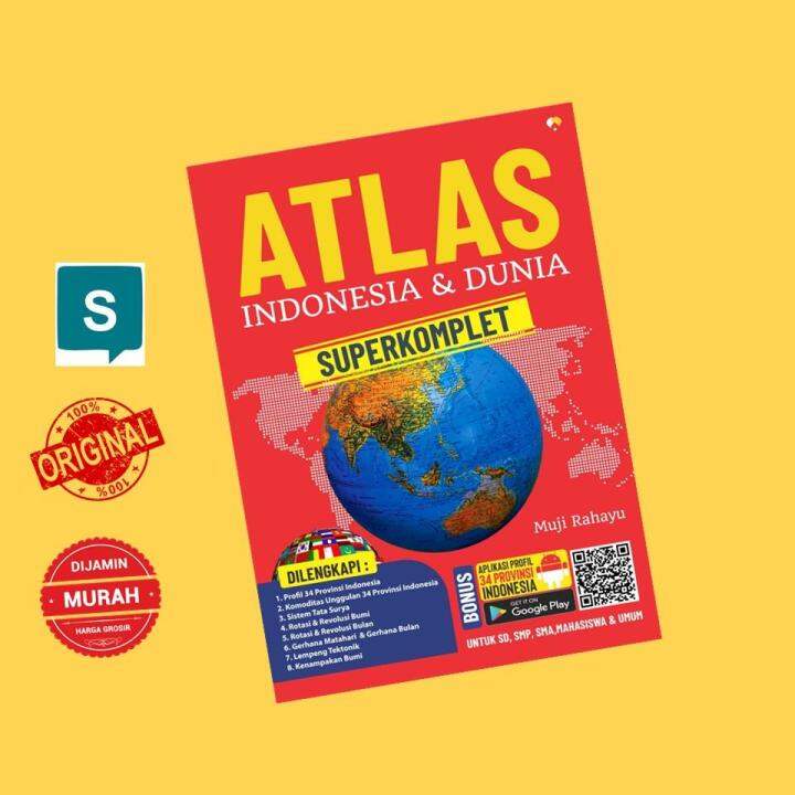 BUKU ATLAS INDONESIA & DUNIA SUPERKOMPLET | Lazada Indonesia