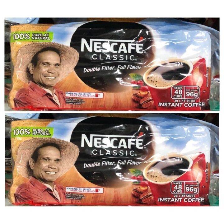 Nescafe Classic Instant Coffee Sticks 2g (pack of 48 sticks) | Lazada PH