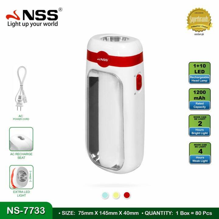 New NSS LED Emergency light with lamp and torch | Lazada PH