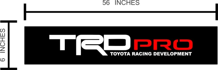 TRD STICKER car windshield sticker cut out vinyl | Lazada PH