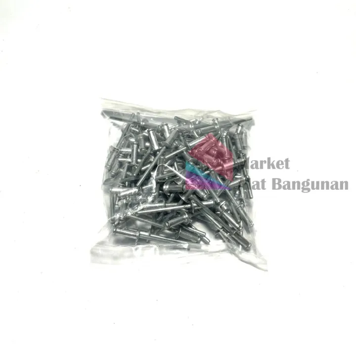 1 Bungkus (100 Pcs) Paku Blind Rivet Ripet 4 mm x 11 mm SP 540 SIP ...