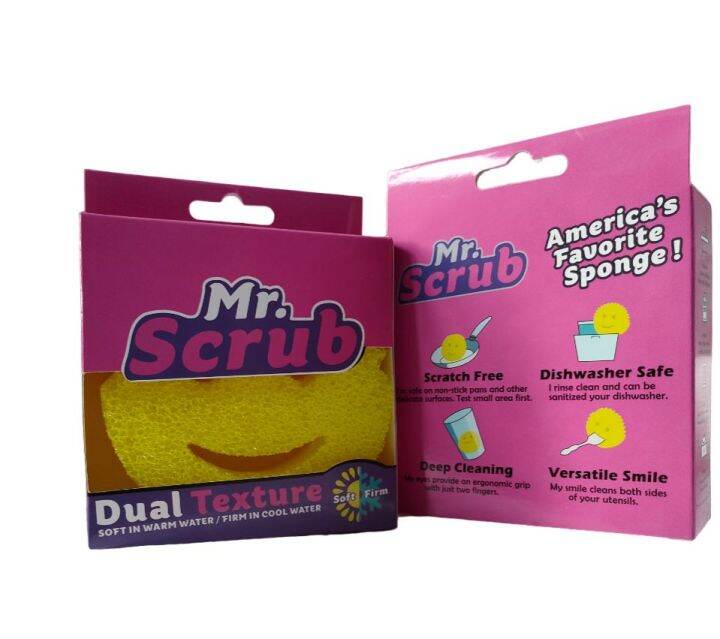 Mr scrub dual texture Scrubber sponge scratch free | Lazada PH
