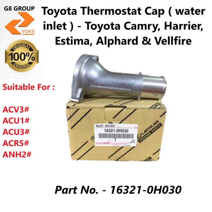 Toyota Thermostat Cap - ( water inlet ) - Toyota Camry, Harrier, Estima ...