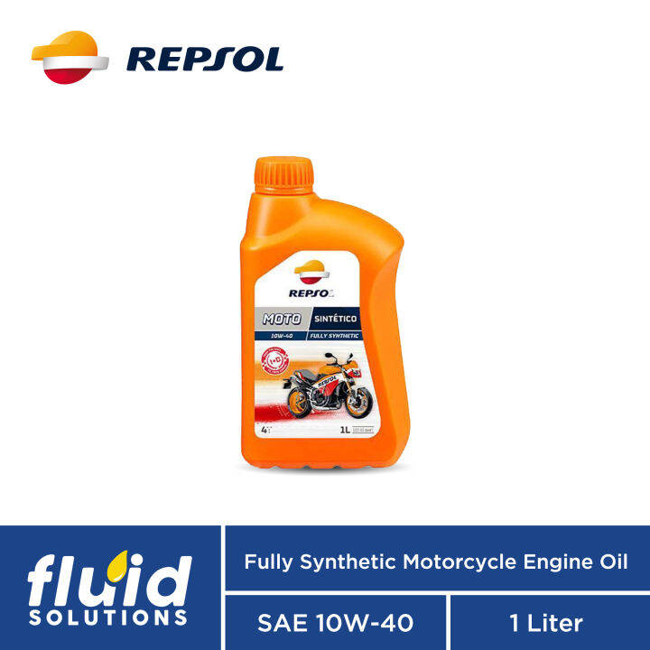 Repsol MOTO SINTETICO 4T 10W-40 Fully Synthetic Engine Oil (1L) | Lazada PH