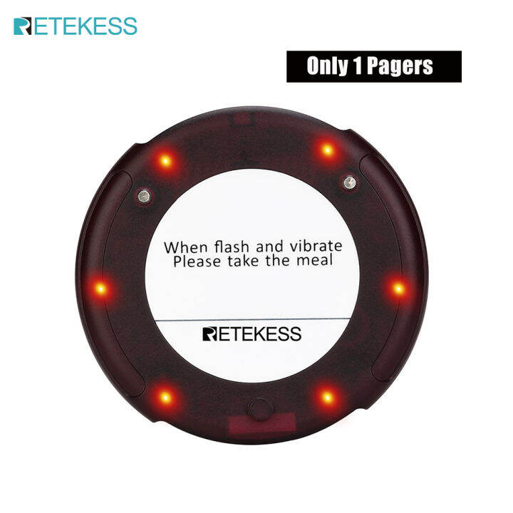 Retekess TD163 Pager System,Restaurant Buzzers Long Range,Set Vibration ...