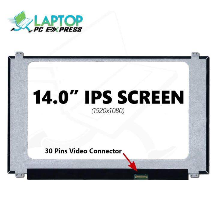 LPCE 14" 30 Pins FHD LED Slim Type Screen Replacement Lenovo E480 ...