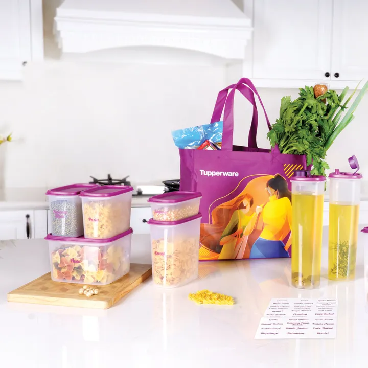 Smart Kitchen Tupper..ware Toples Makanan Kue Dan Botol Minum | Lazada ...