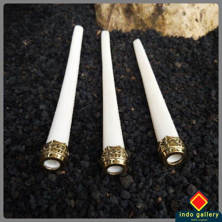 Pipa roko Tulang Putih Ring Perak Alpaka Super | Lazada Indonesia