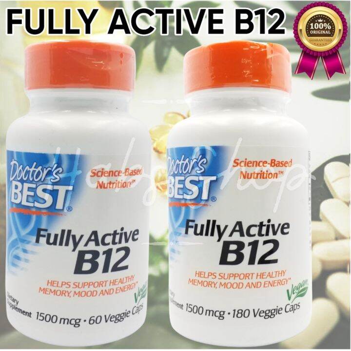 B12 Doctors Best 1500 mcg 60 or 180 Veggie Caps Methylcobalamin | Lazada PH