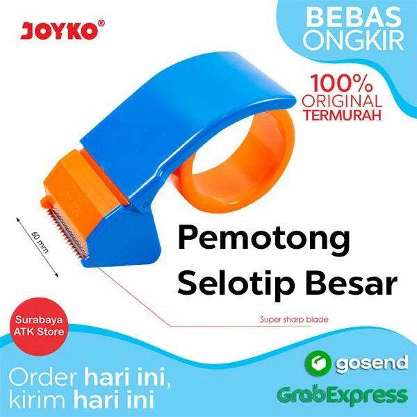 Tempat Isolasi Joyko TD-2 Tape Cutter Tape Dispenser Tempat Selotip ...