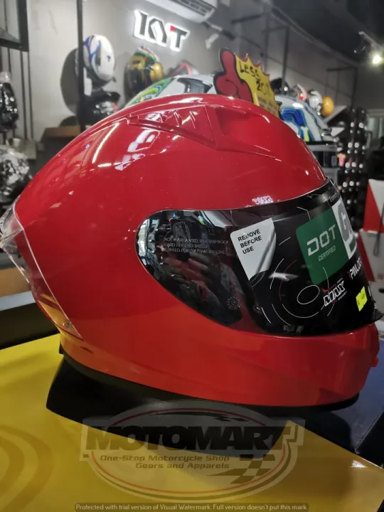 GILLE HELMET GTS-V1 135 PLAIN RED | Lazada PH