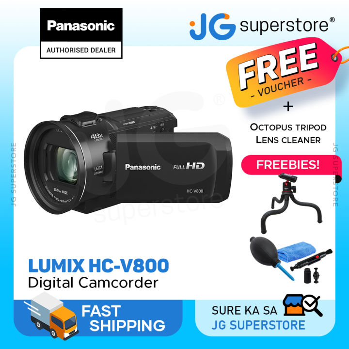 Panasonic Lumix HC-V800 Full-HD 26MP Digital Video Camcorder - 24x ...