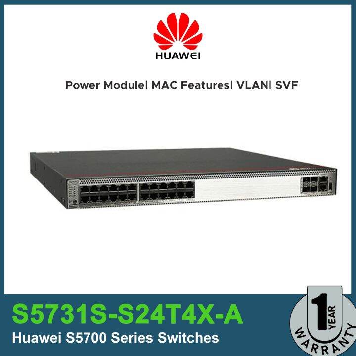 S5731S-S24T4X-A | Huawei S5700 Series Switches | Huawei S5731 switch, 24 × 10/100/1000Base-T ...