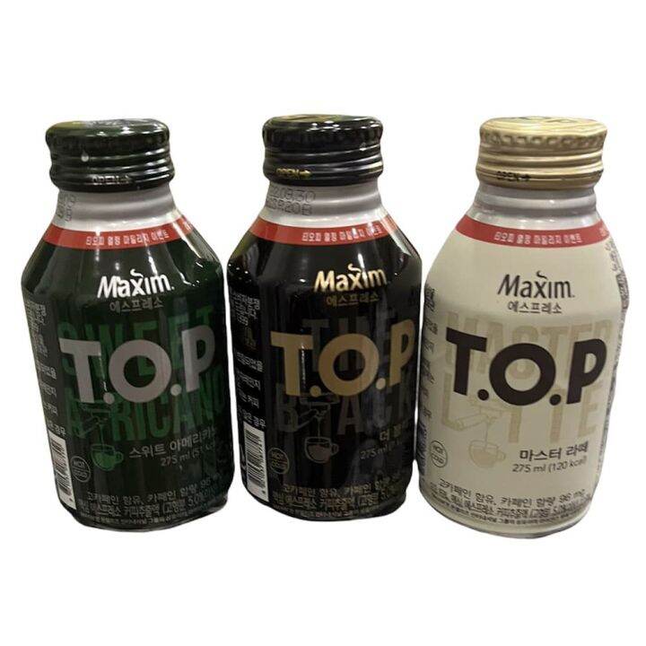 Cà phê uống liền Maxim T.O.P Hàn Quốc - Lon 275ml | Lazada.vn