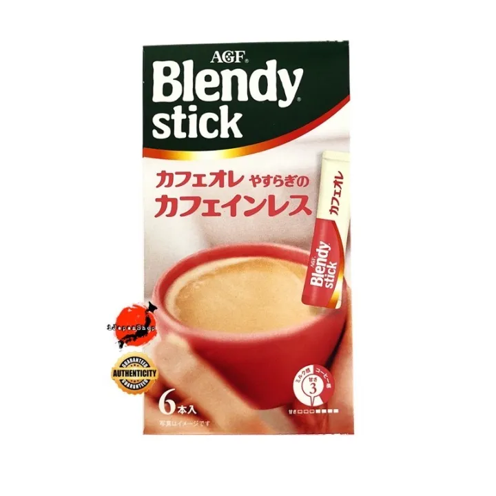 AGF BLENDY INSTANT COFFEE SERIES 9G- CAFFEINELESS 6 STICKS | Lazada PH