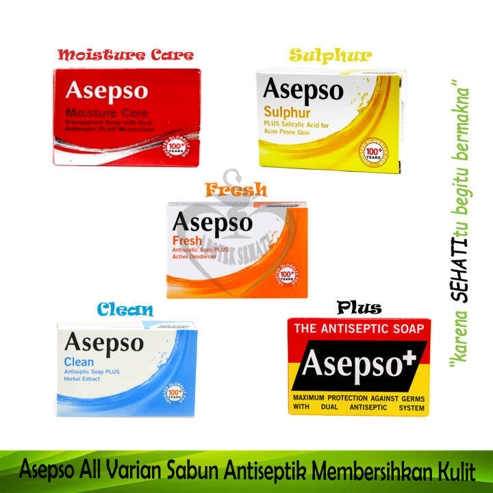 Asepso Sabun Antiseptic Mengatasi Kuman Kulit | Lazada Indonesia