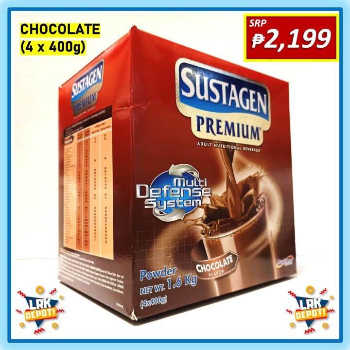 Sustagen Premium Chocolate Flavor (1.6 kg) Adult Nutritional Powdered ...