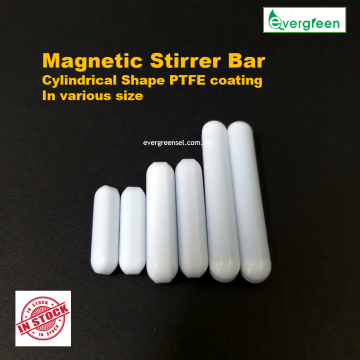 Magnetic Stirrer Bar Cylindrical Shape with PTFE coating 70mm x 8mm ...