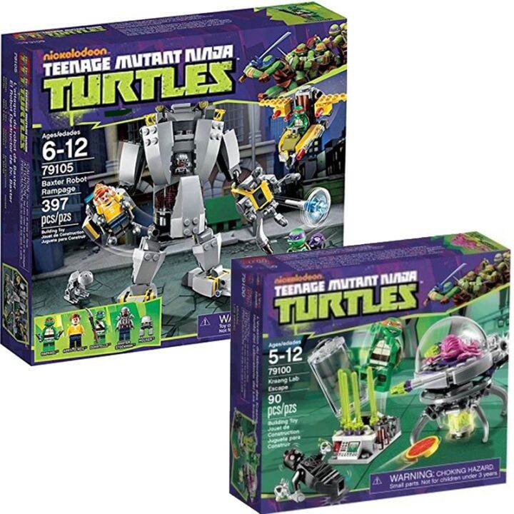 To assemble the lego escape violent teenage mutant ninja turtles laboratory Baxter robot child ...