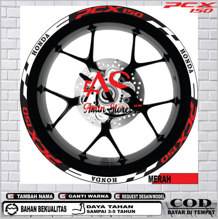 Stiker Velg Pcx 150, Lis Velg Variasi Pcx 150, Stiker Lis Variasi Velg ...
