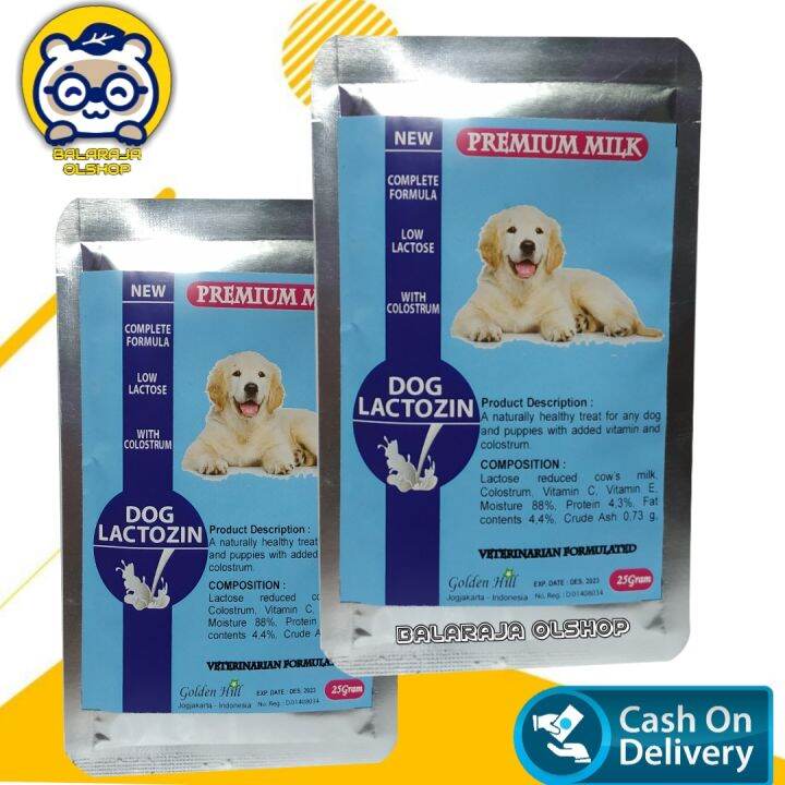 Susu Anak Anjing Puppy Junior Lactozin Dog 25 Gram 1 Saset | Lazada ...