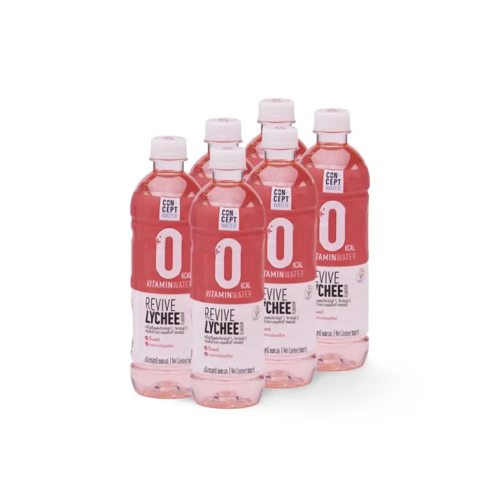 (แพค 6 ขวด) CONCEPT WATER คอนเซ็ปต์วอเตอร์ 0 แคลอรี่ กลิ่นลิ้นจี่ 500ml ...