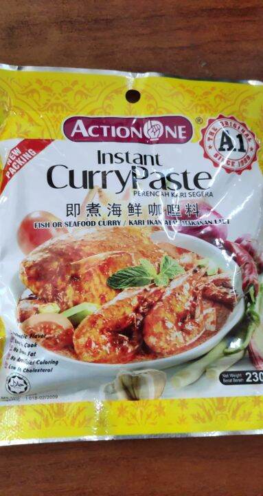 A1 Instant Curry Paste Action One Seafood 230g | Lazada