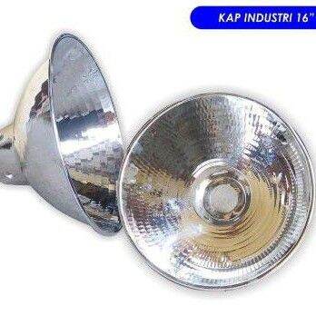 Kap Lampu Gantung Industri Kilap 16 Jumbo + Reflector Diameter 40cm | Lazada Indonesia