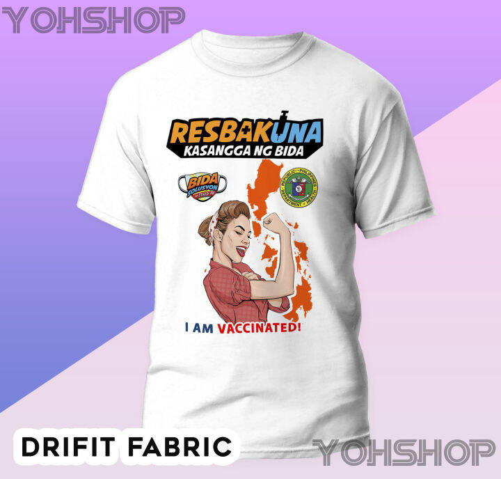 Resbakuna Vaccinated Shirt Resbakuna Vaccination Available for 100% ...