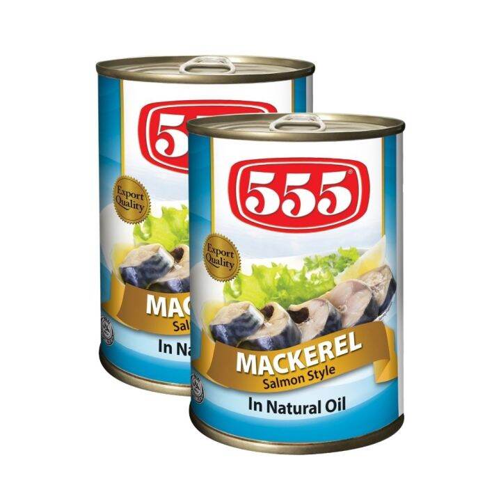 555 Mackarel in Natural Oil 425g - Pack of 2 | Lazada PH