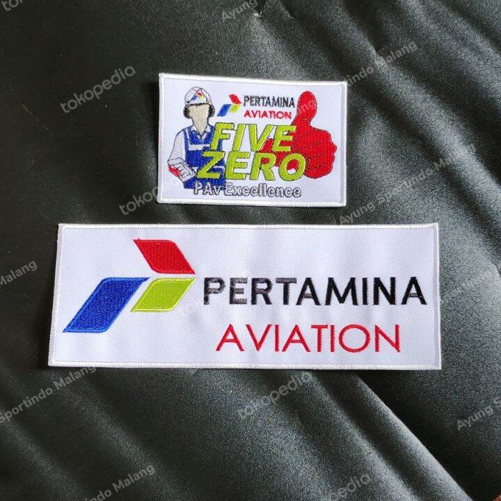 Bordir Komputer Logo Emblem Patch Bet Badge PERTAMINA Aviation Tebal | Lazada Indonesia