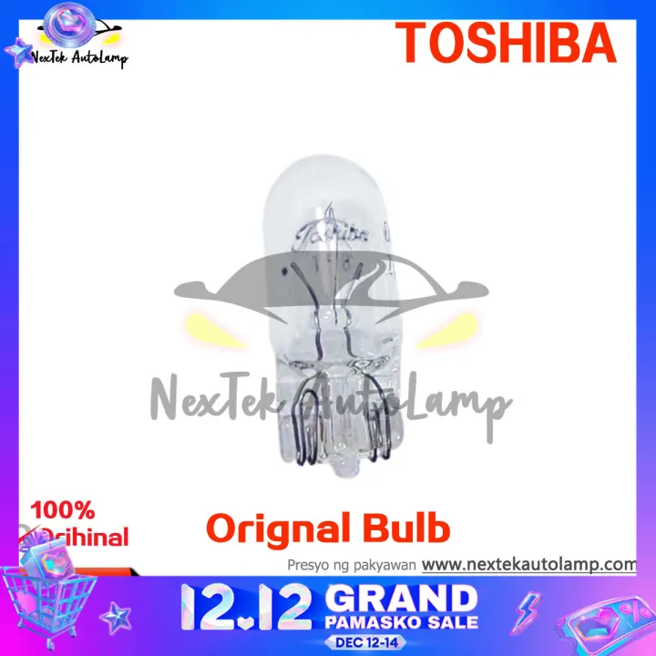 Toshiba T10 12V W3.4W W8W Sasakyan At Instrumento Ng Motorsiklo Ay ...