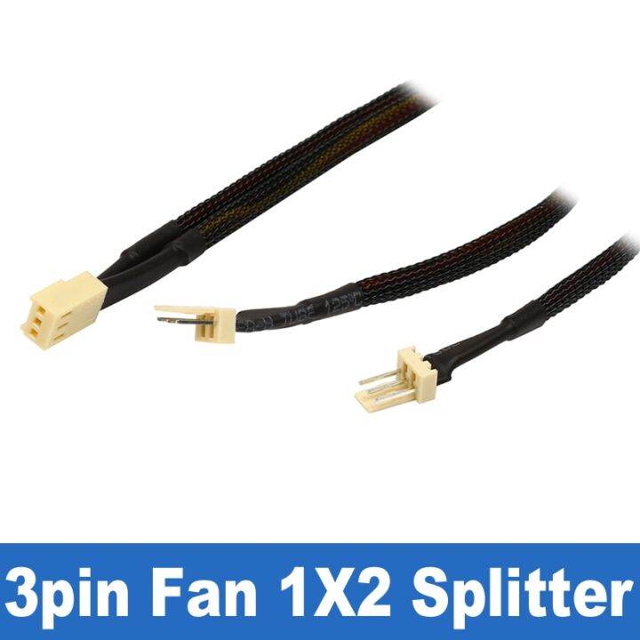 PWM 4pin Fan Sleeved Extension Splitter Hub Cables,Motherboard CPU 4 ...