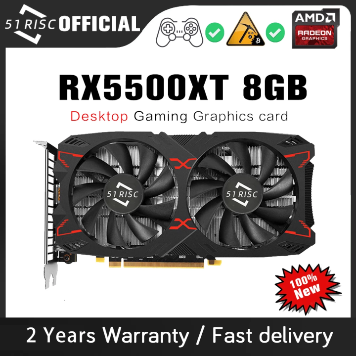 51RISC Radeon RX5500XT Graphic Card GDDR6 8GB 128Bit Gaming Computer ...
