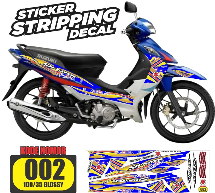 Sticker Decal striping suzuki shogun sp 125 shooter variasi semua ready ...