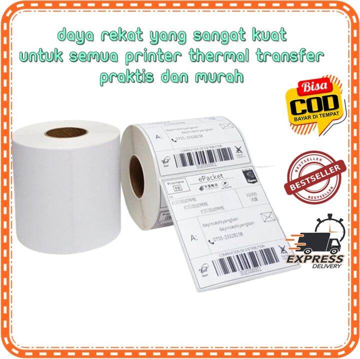 Label Thermal Resi Printer *NEBULA* ~o~ Kertas Stiker Sticker Isi 500 ...