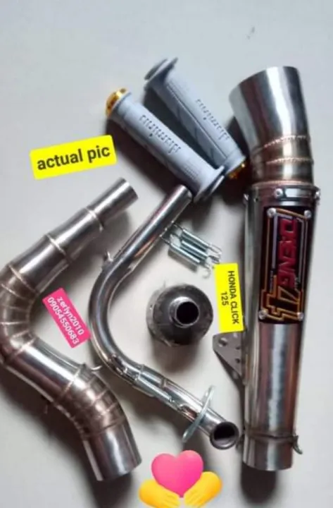 HONDA CLICK 125 DAENG SAI4 LONG TIP OPEN MUFFLER | Lazada PH