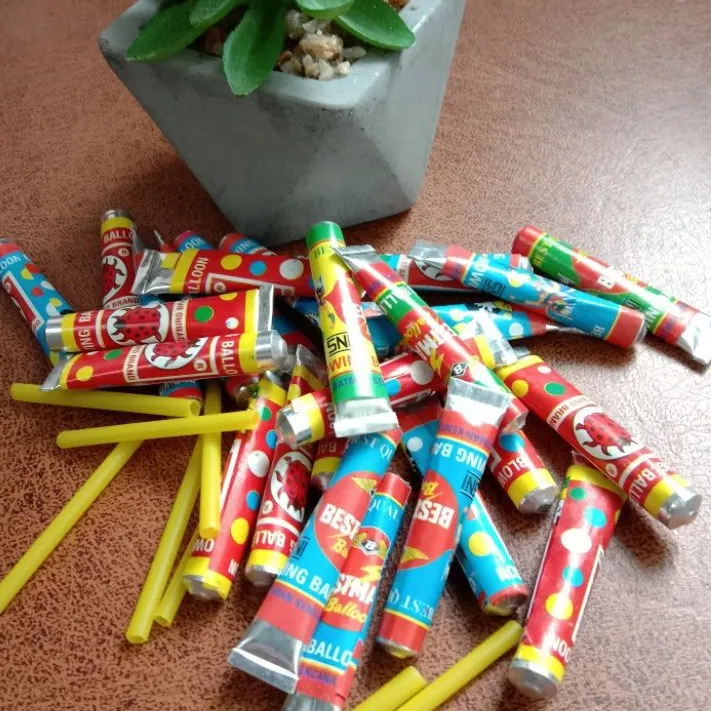 BELON STRAW (1PEK- 4 TIUB) | MAINAN ZAMAN BUDAK | JAJAN OLDSCHOOL | JAJAN DULU DULU | Lazada