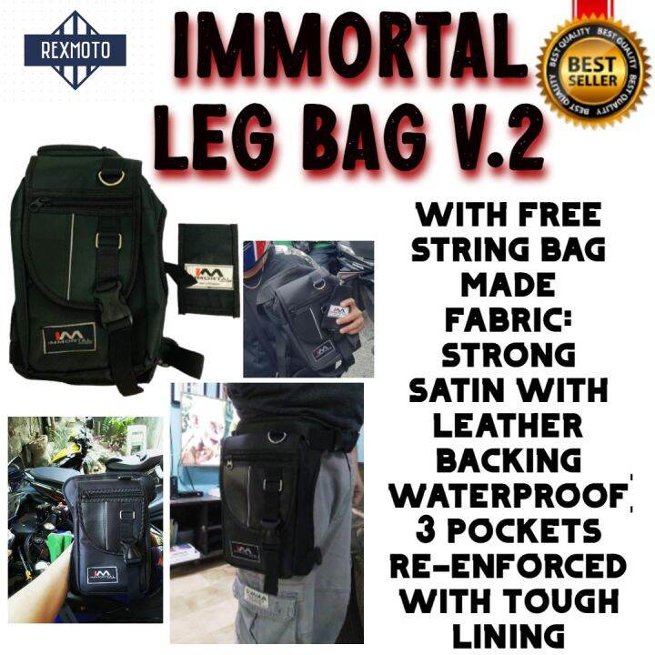 LEG BAG V2 BY IMMORTAL MOTOBAG FOR SUZUKI RAIDER 150 TACTICAL LEG BAG ...